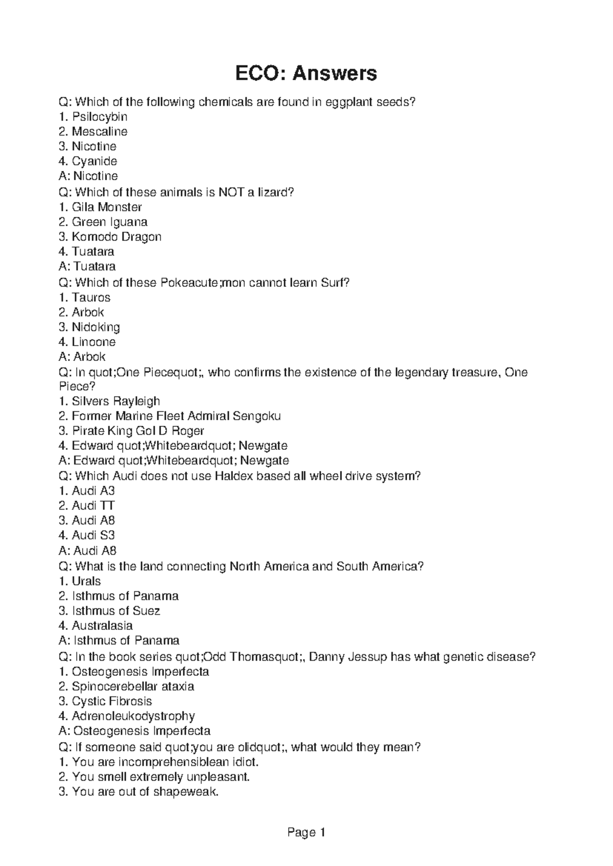 ECO320 Lecture Notes 4 - ECO: Answers Q: Which of the following ...