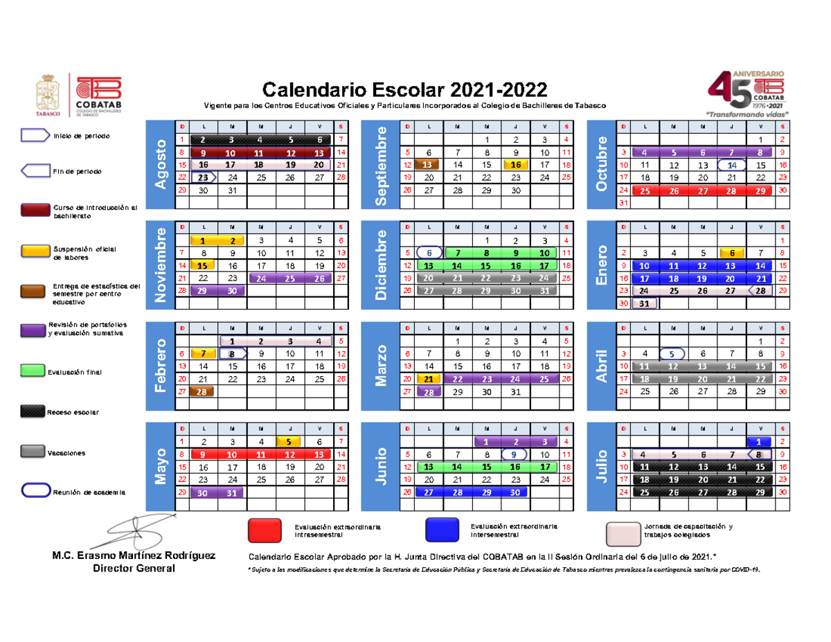 Calendario 2021-2022 - copia - D LMMJV SD LMMJV SD LMMJV S 1 23456 7 ...