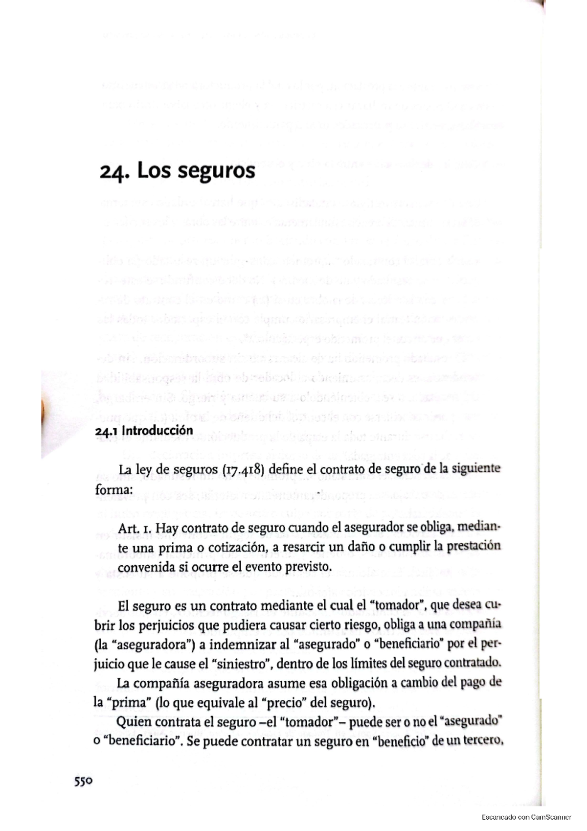 Raffo seguros - 24. Los seguros 24 Introducción La ley de seguros (17 ...