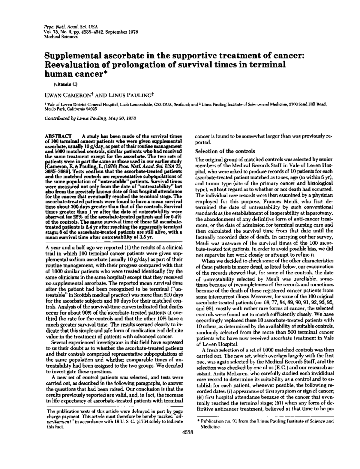 Vitamina C Linus Pauling Institute Oregon State University - Proc. Nati ...