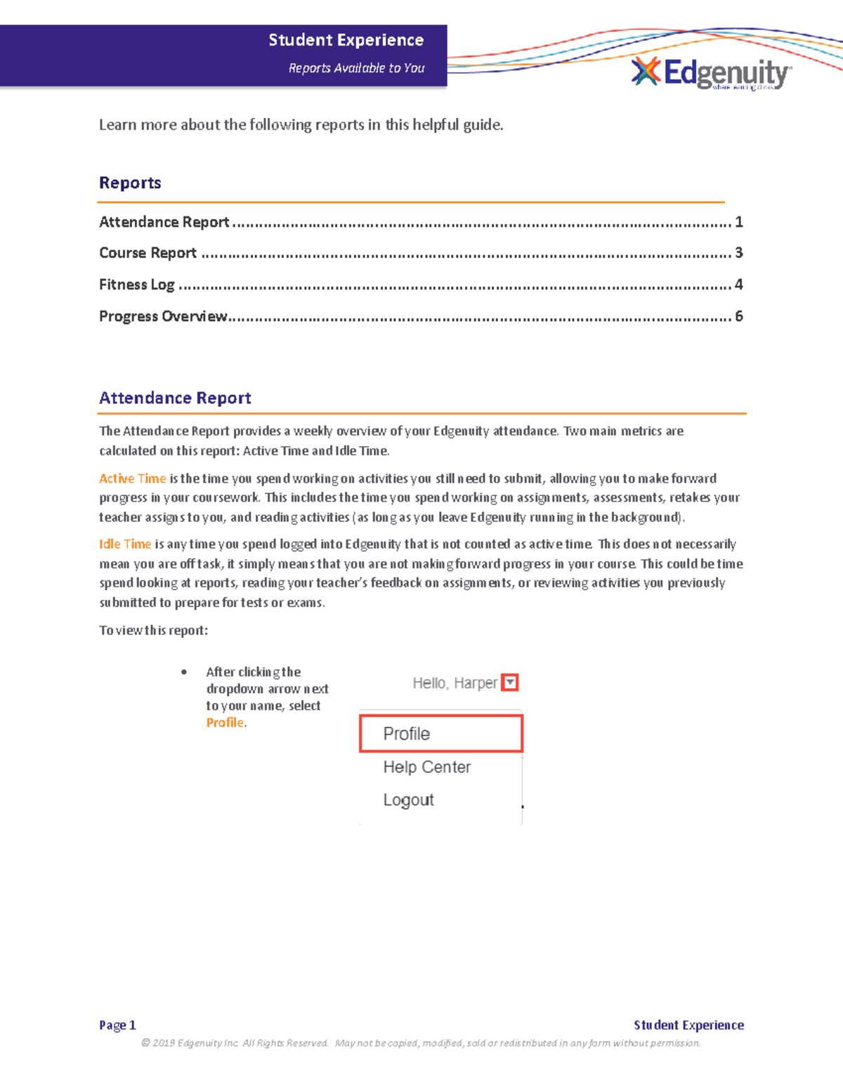 Student help center-where to find student reports - Page 1 Student ...