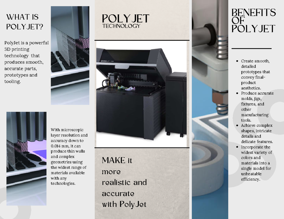 Media and Informative Literature Grade 12 - BENEFITS OF POLYJET POLYJET ...