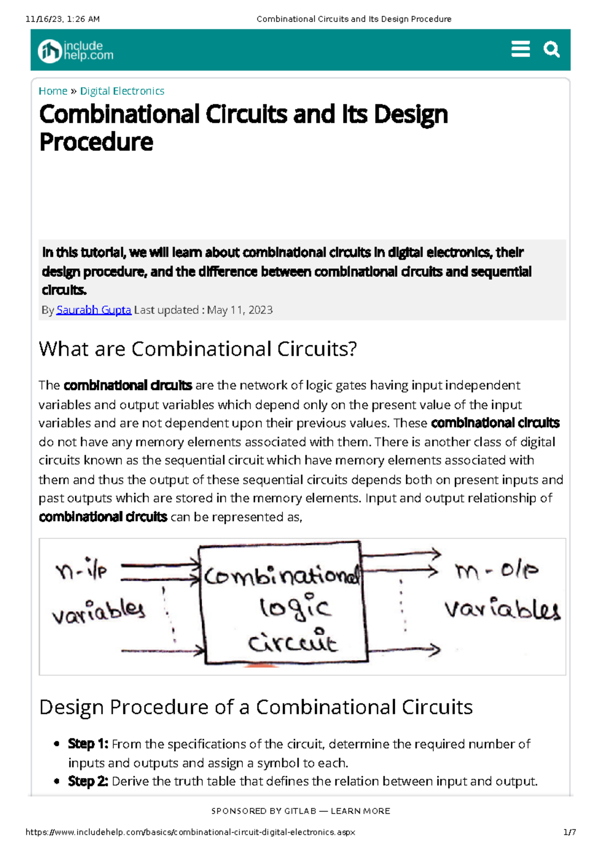 Combinational Circuits and Its Design Procedure - Home » Digital Electronics Combinational ...