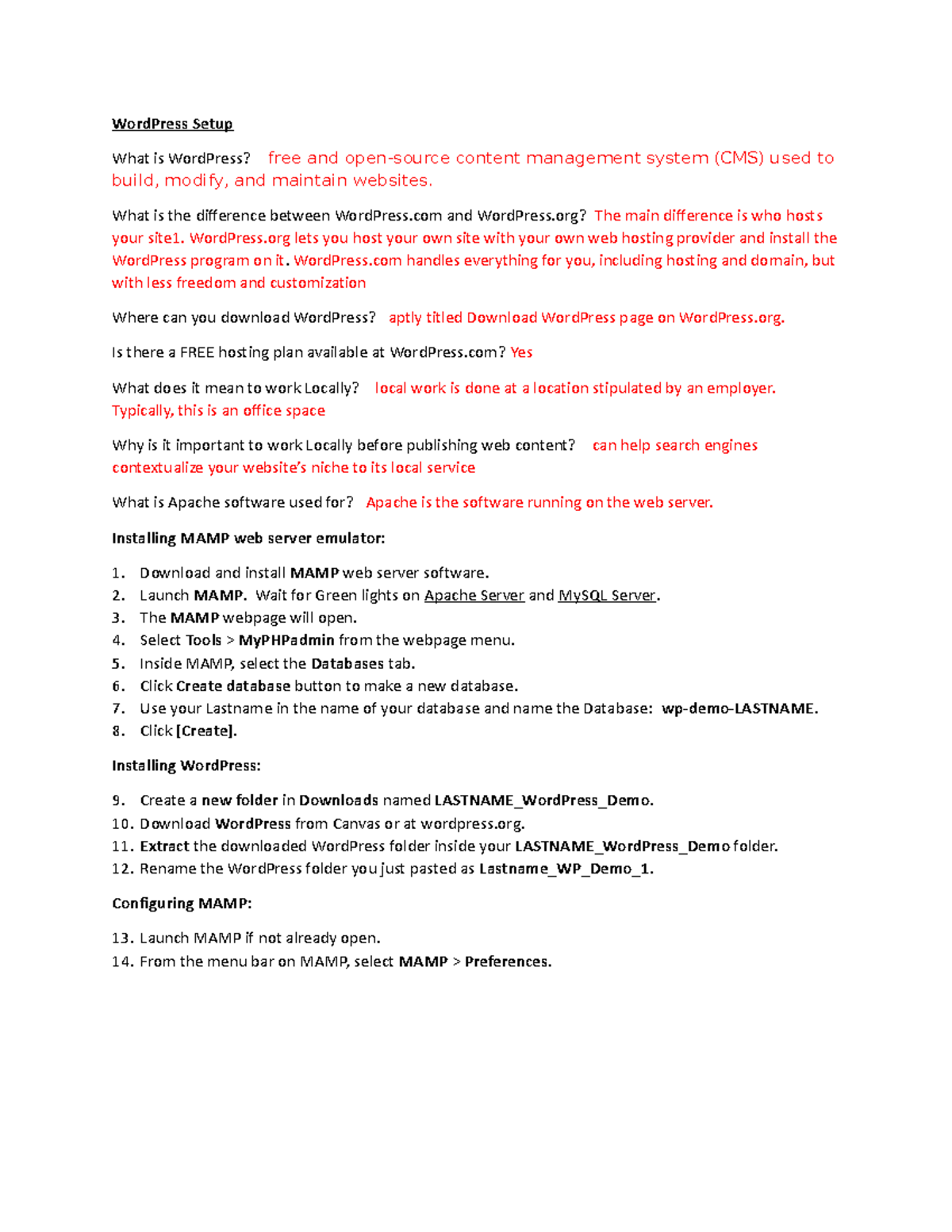 Lastname Word Press Setup 2023 - WordPress Setup What is WordPress ...