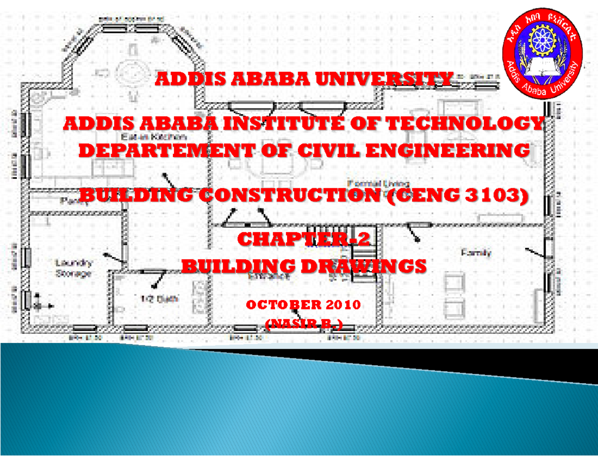 Chapter-2 Building Drawing - ADDIS ABABA UNIVERSITY ADDIS ABABA ...