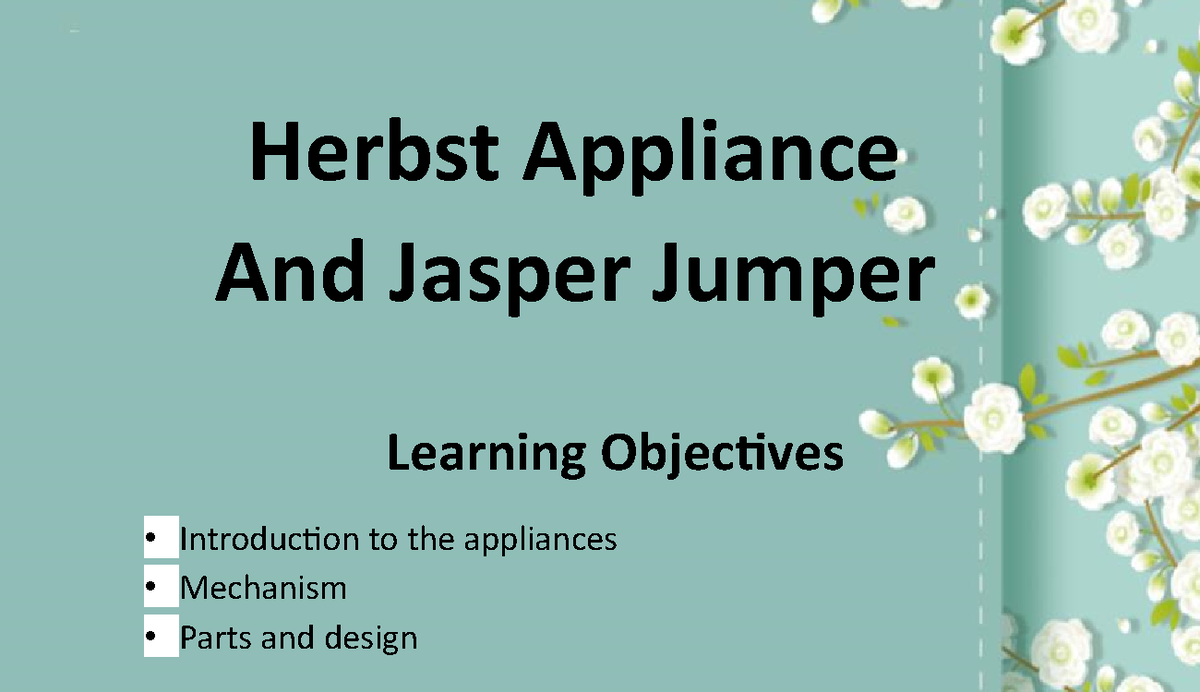Ortho Herbst Appliance And Jasper Jumper - Herbst Appliance And Jasper ...