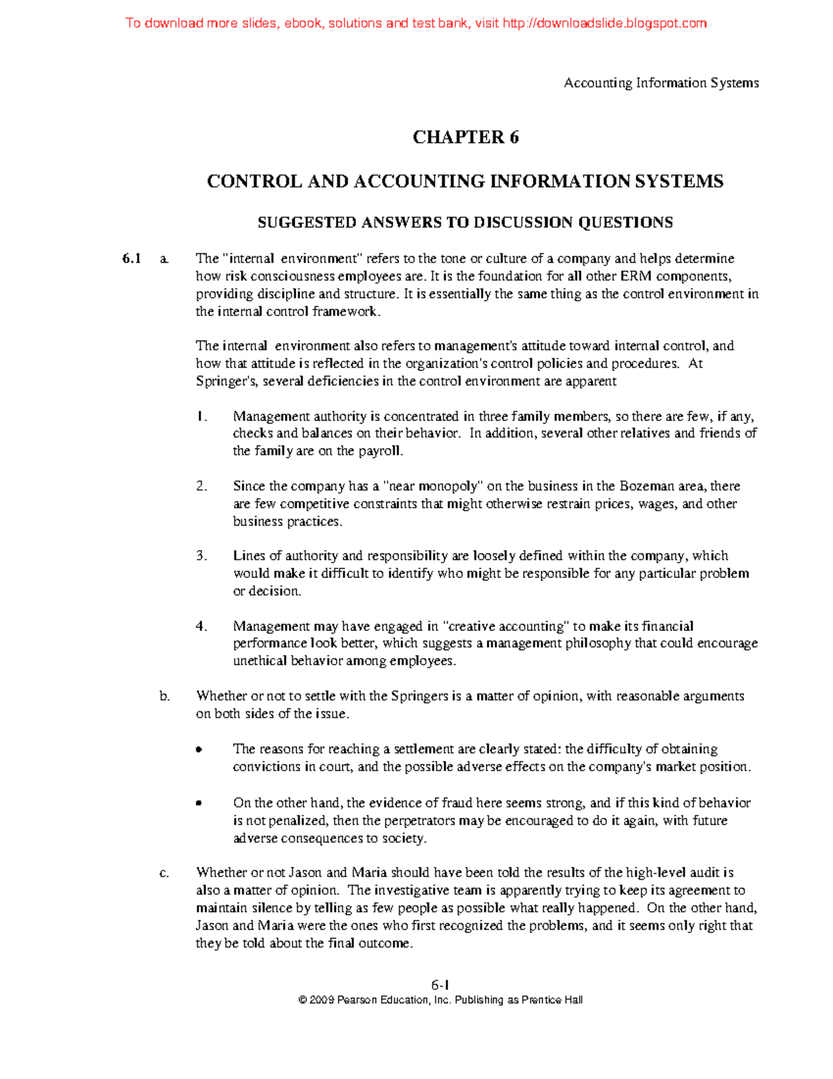 CH06 11E - Accounting information systems - Accounting Information ...