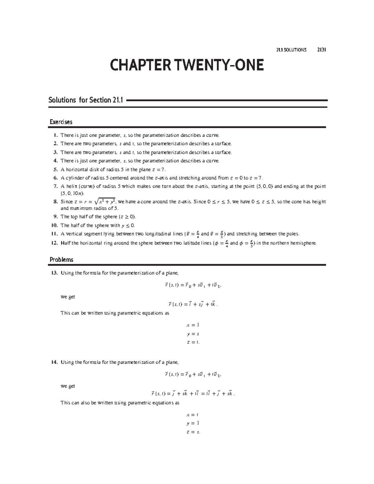Ch21 - other - 21 SOLUTIONS 2131 CHAPTER TWENTY-ONE Solutions for ...
