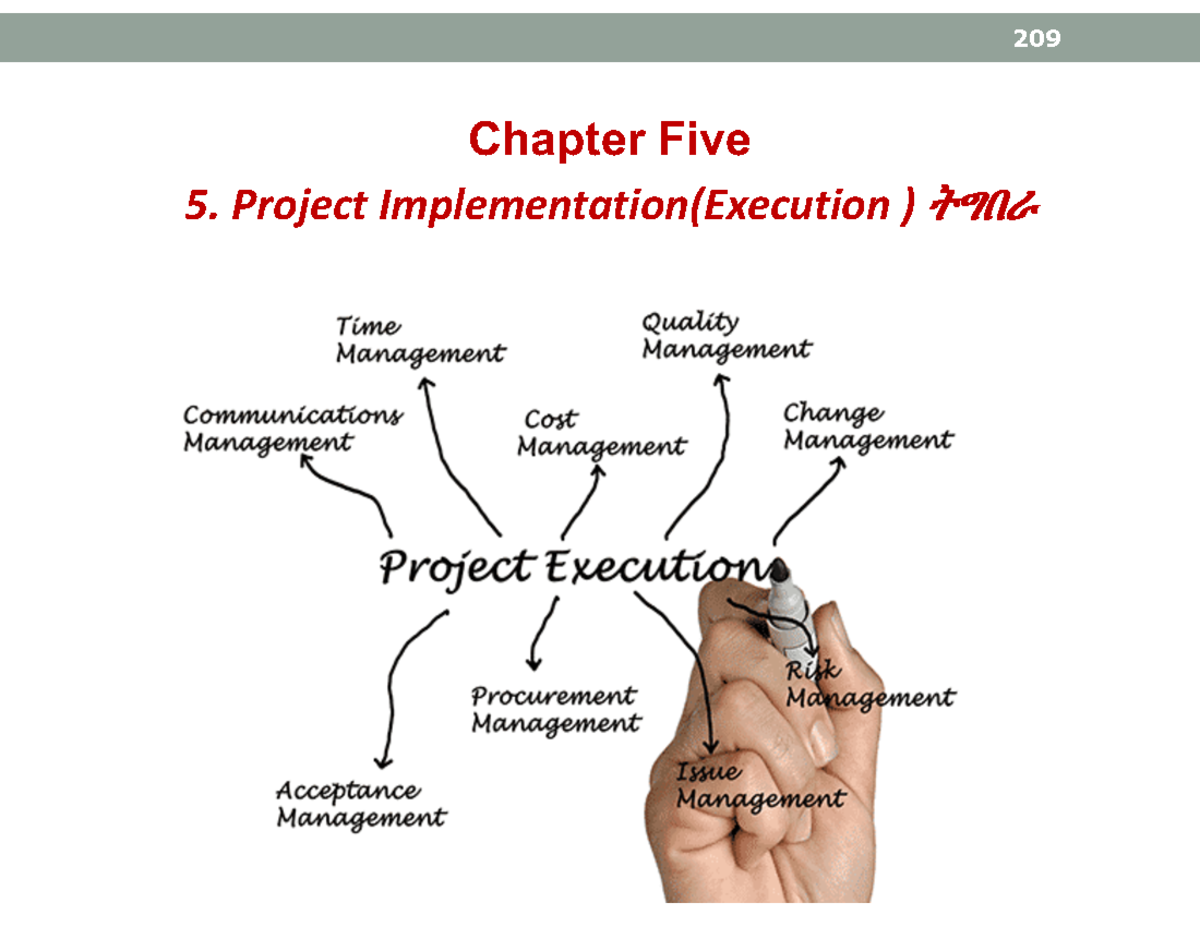 Chapter-5 - it is from Master of Project Management Lecture Note ...
