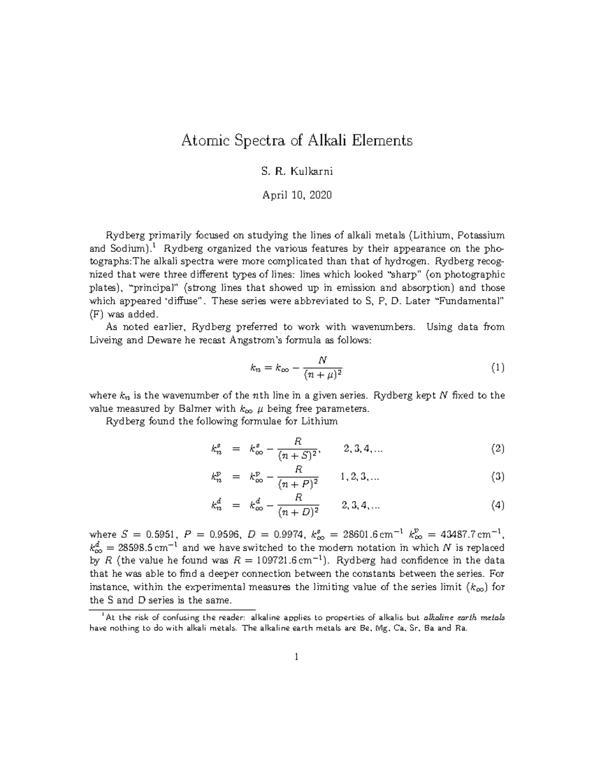SPDF - Emission of spectra of alkali earth metals and transition ...
