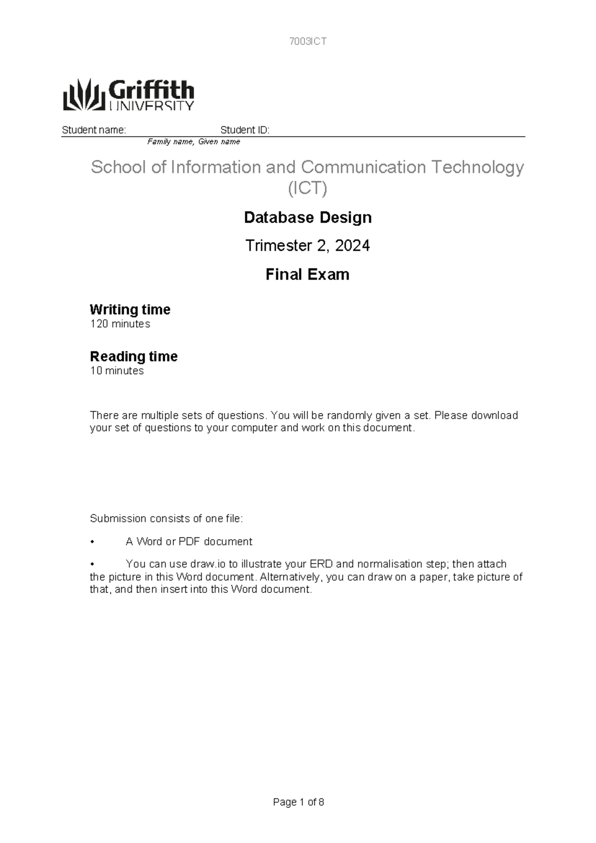 Final-Exam DM-Master Tri2-2024-3 7003IC - Student name: Student ID ...
