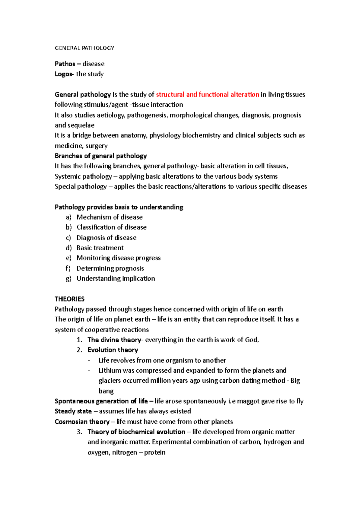 General Pathology - animal health - GENERAL PATHOLOGY Pathos – disease ...