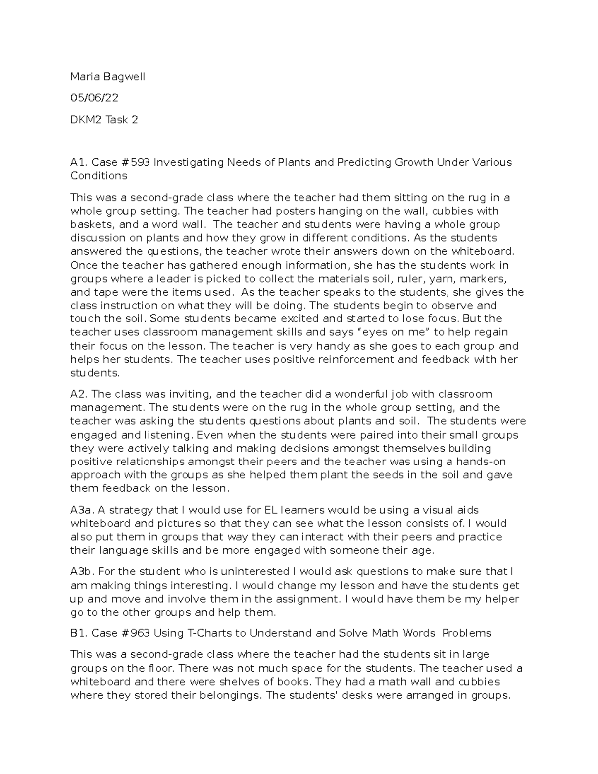 DKM2 Task 2 - Task 2 - D090 - WGU - Studocu