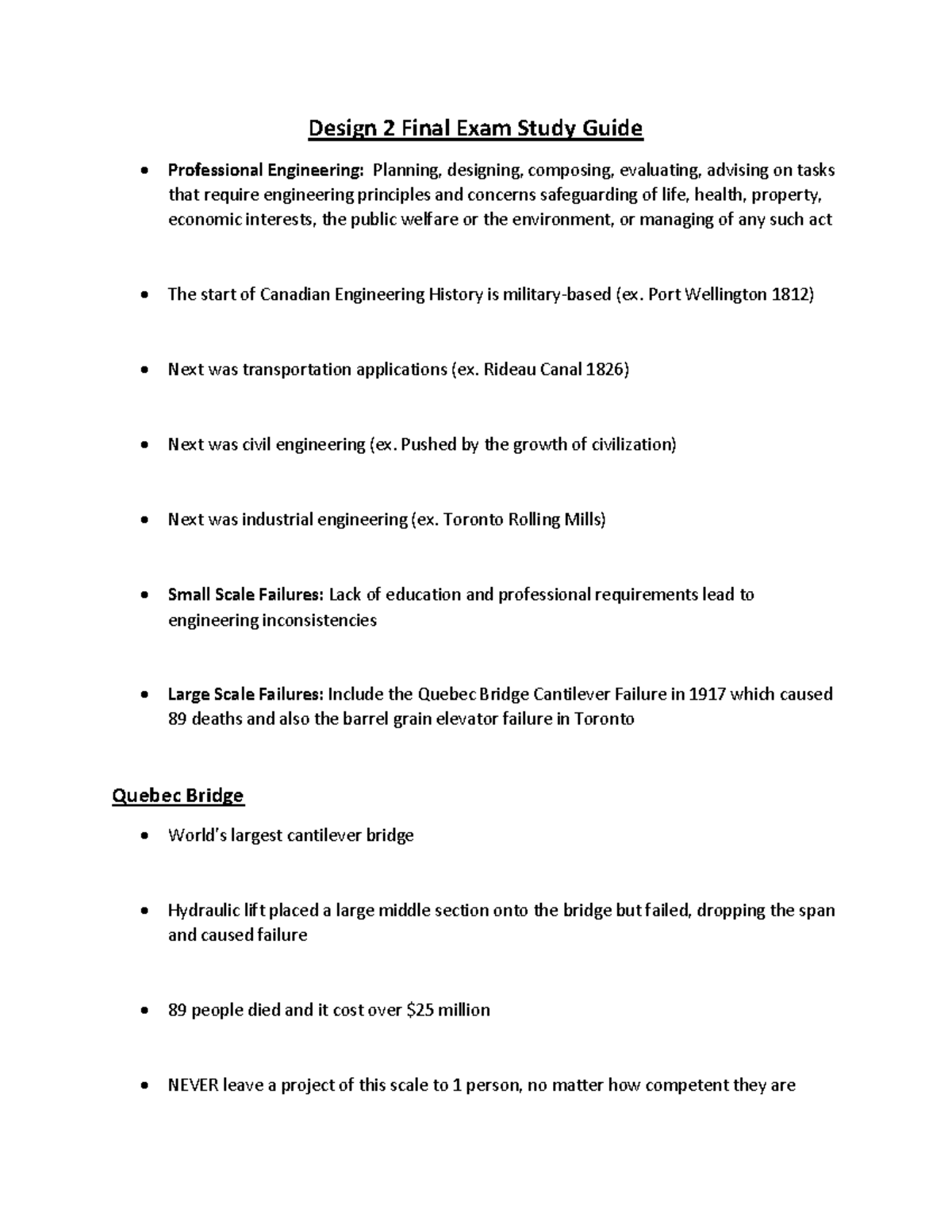 Design-2-Review - Summary Engineering and Design II FW - Design 2 Final ...