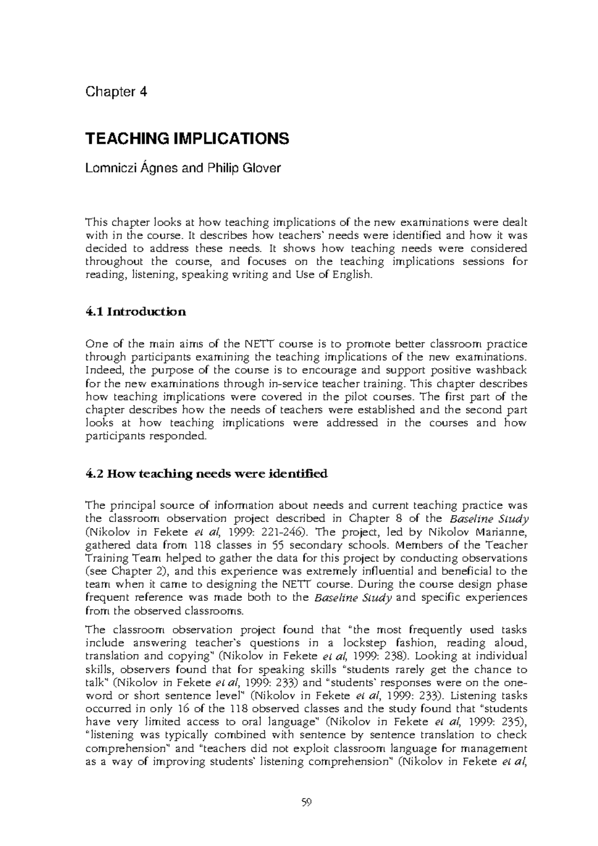 File 5 chapter 4 - this is i really need - Chapter 4 TEACHING ...