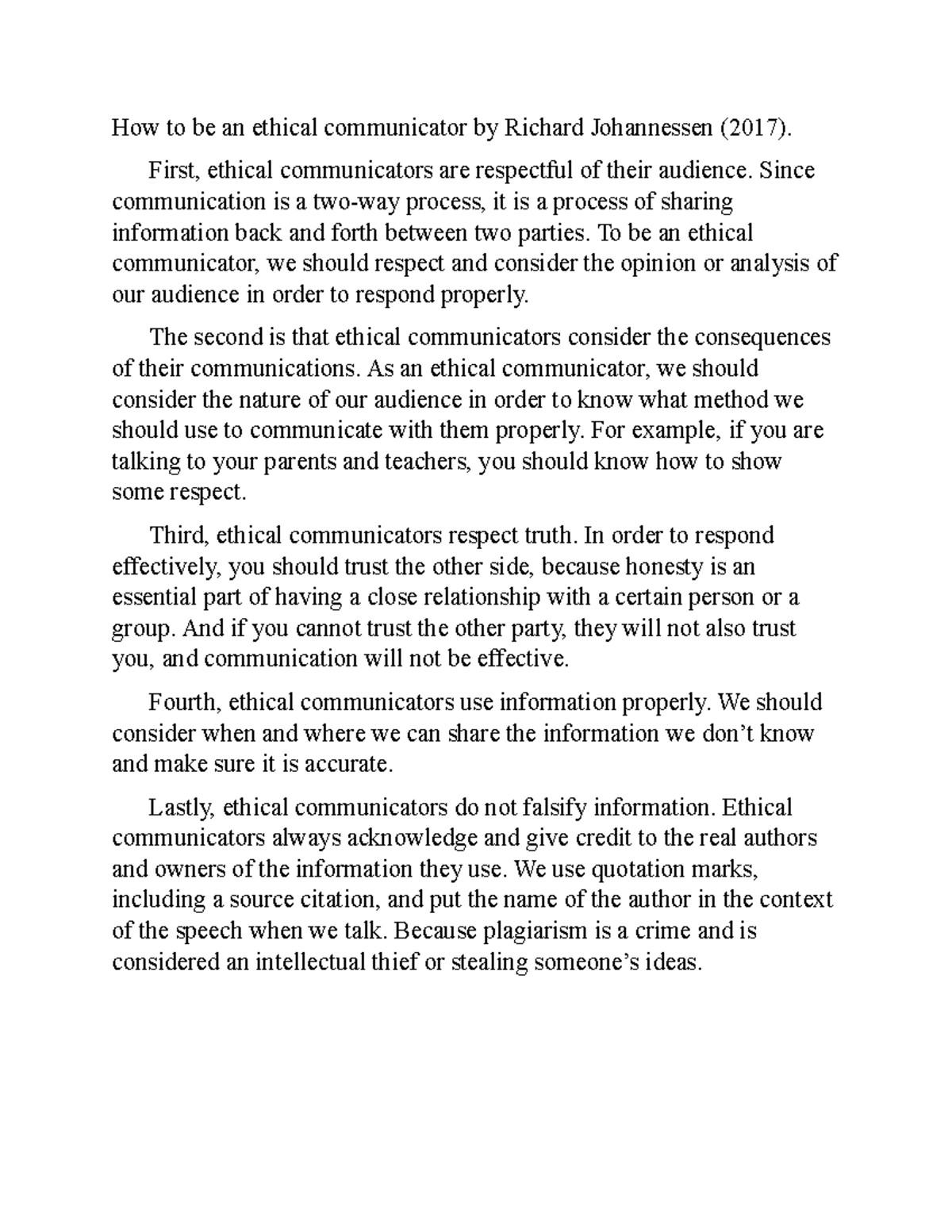 Ethical and Unethical communication - How to be an ethical communicator ...