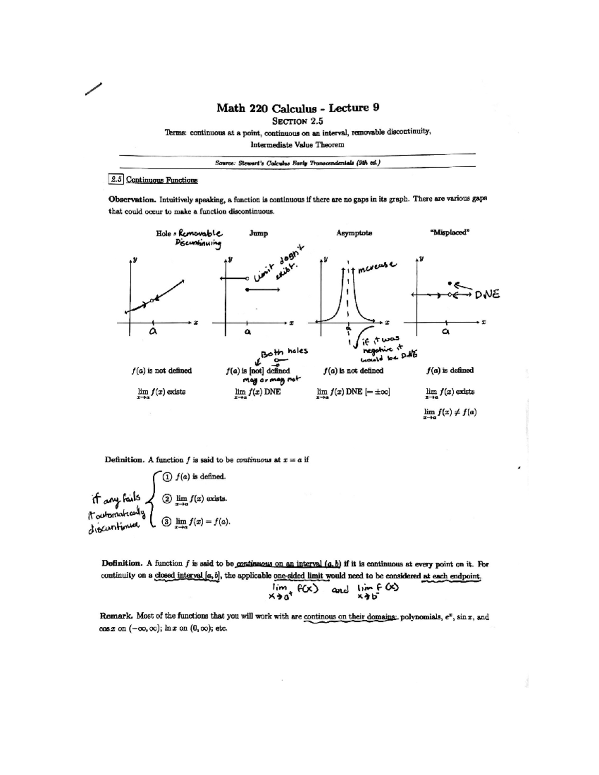 Lecture 9 - MATH 220 - Studocu