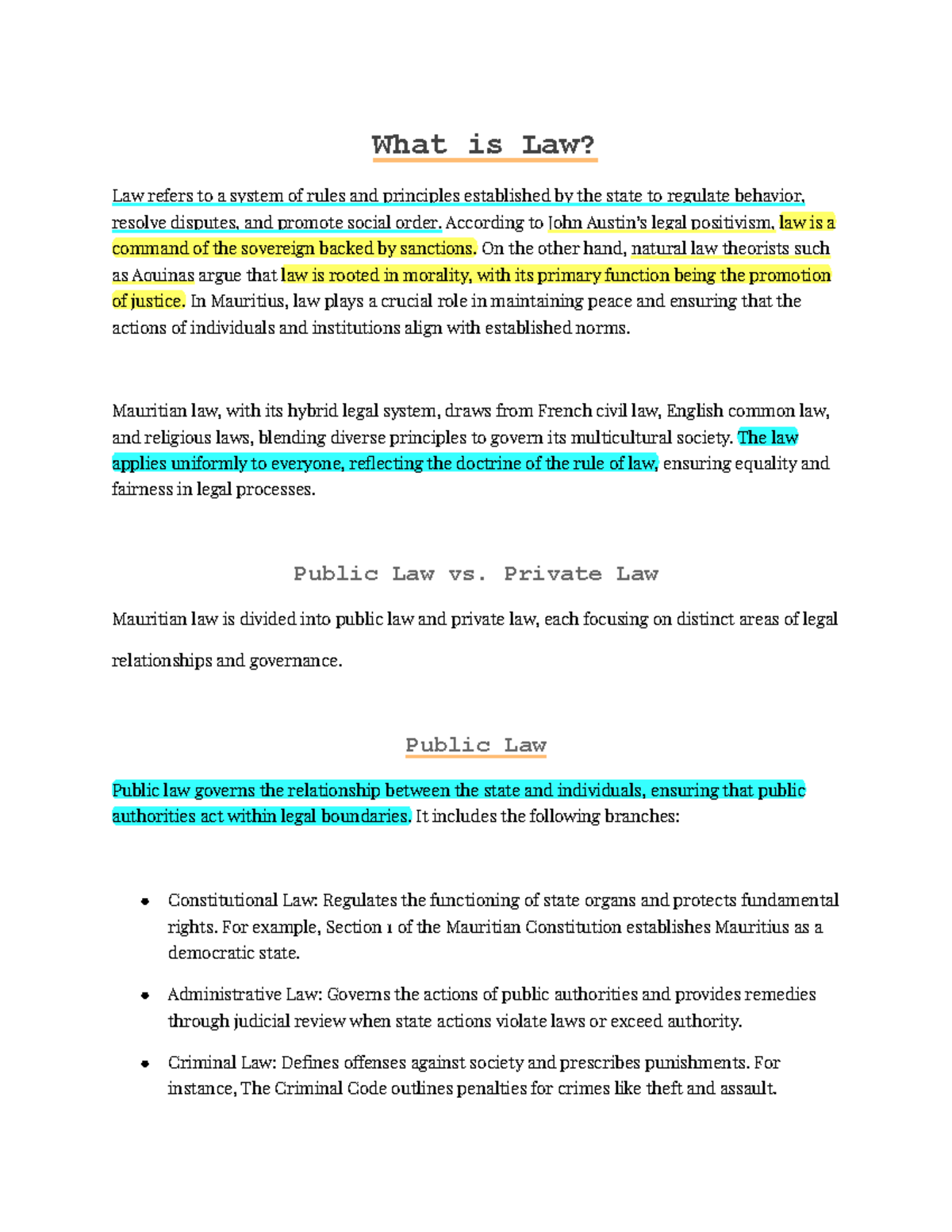 What is Law - mls - What is Law? Law refers to a system of rules and ...