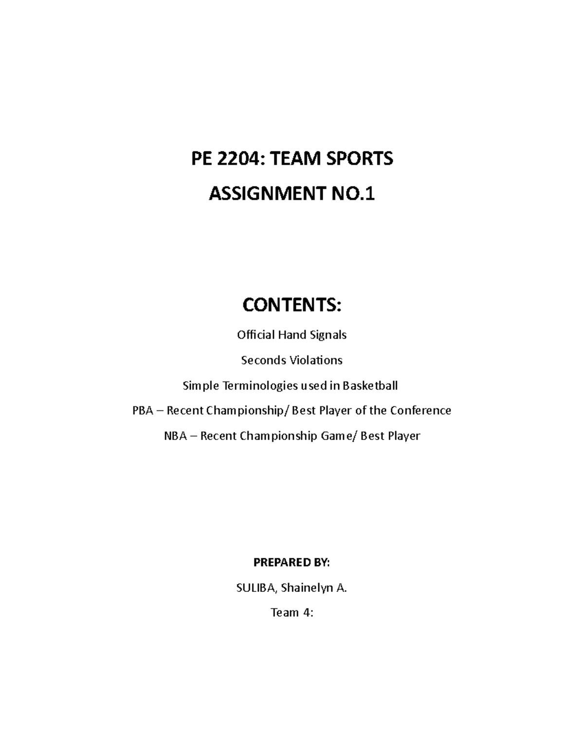 55 70645 NE465 2015 1 1 2 1 lecture 1 l - PE 2204: TEAM SPORTS ...