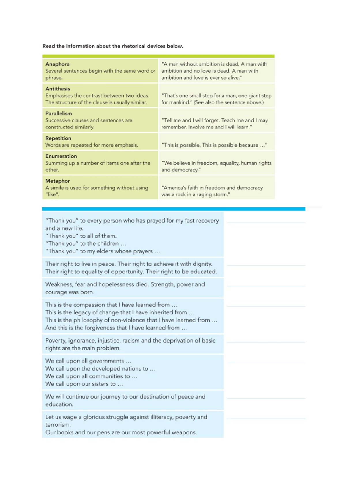 Rethoric devices - File 1 - Writing a speech - Engels - Studocu