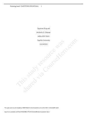 Cf MBA capstone project description - MBA Capstone Project Description MBA Capstone Project ...