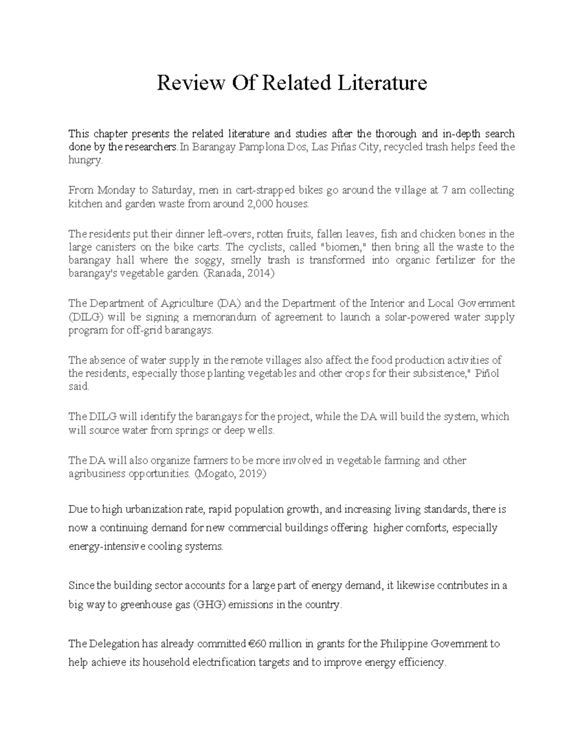 Rrlscience - RRL about biochemistry - Review Of Related Literature This ...