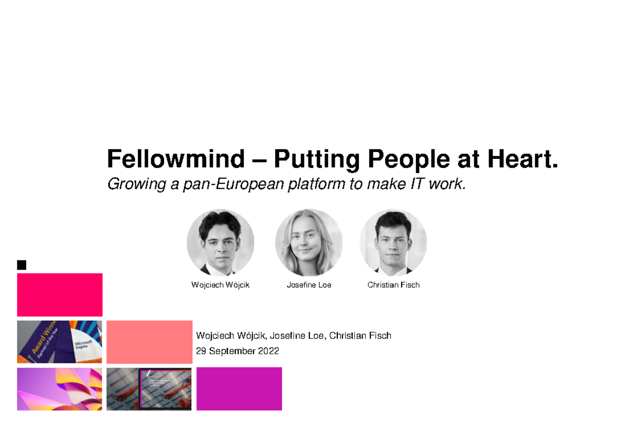 CFC 2022 Winning-presentation - Fellowmind – Putting People at Heart ...