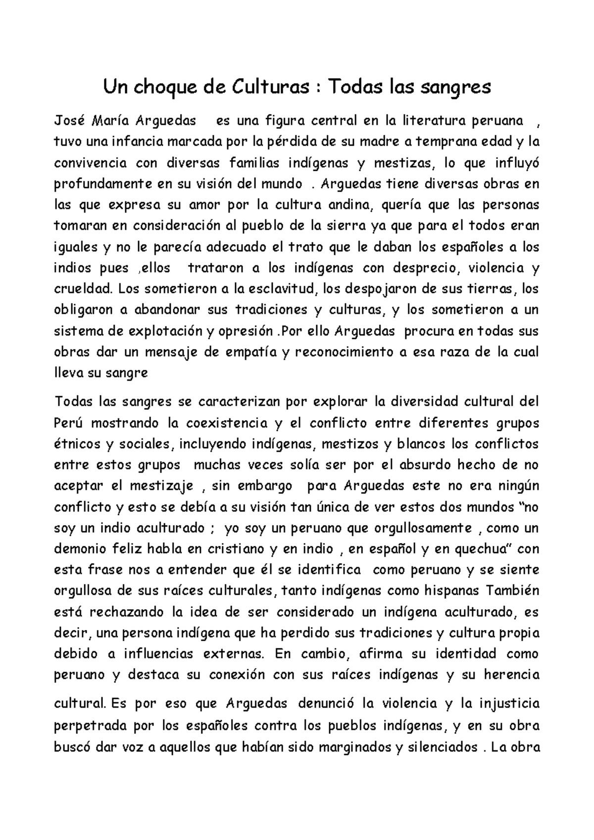 Un choque de Culturas - ......... - Un choque de Culturas : Todas las ...