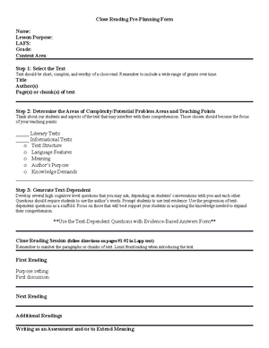 Consonant Digraphs - Lesson Plan - Name: Date: Subject Area: Grade ...