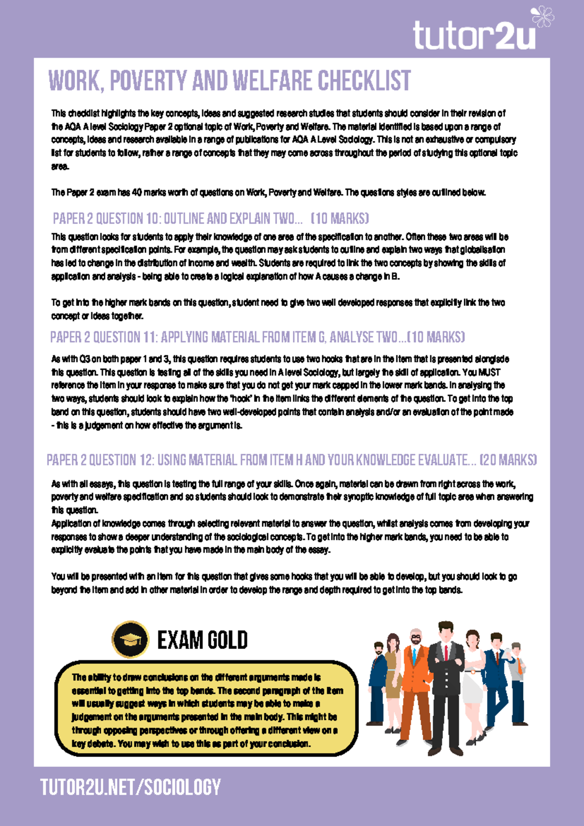 WPW-Checklist - Checklist for Work, Poverty & Welfare - work, poverty ...