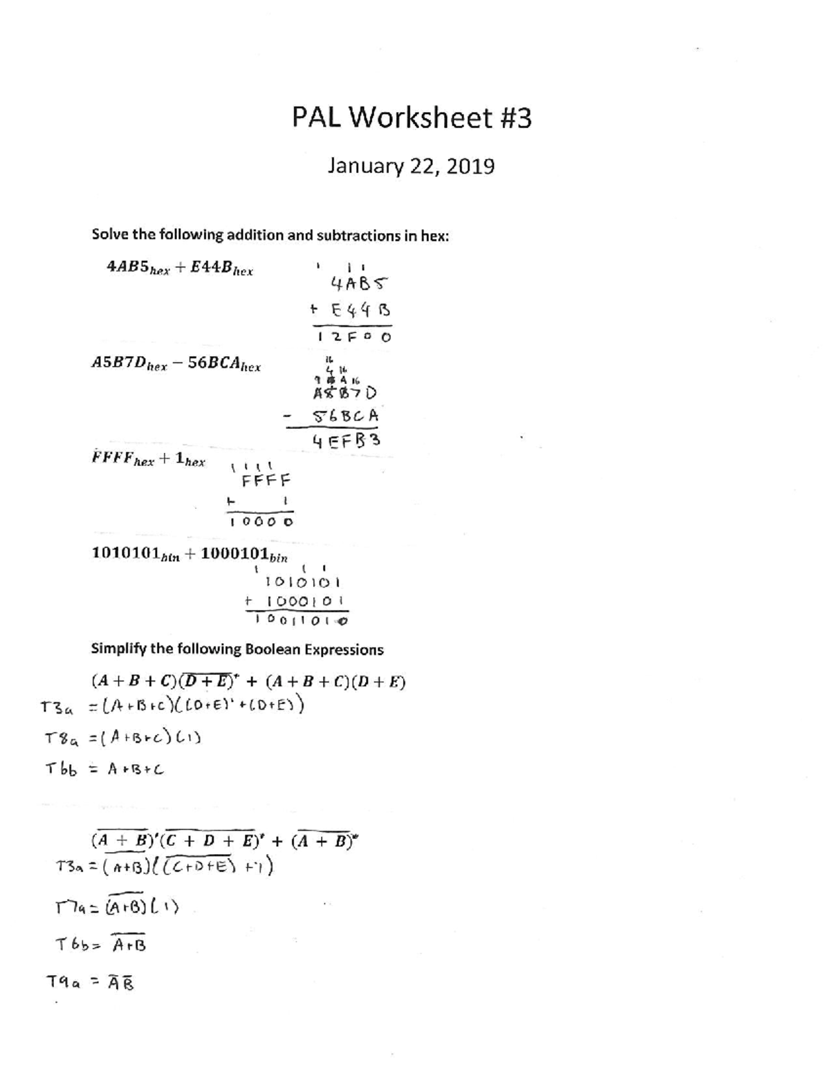 PAL Worksheet 3 Solutions - MATH18584 - Studocu