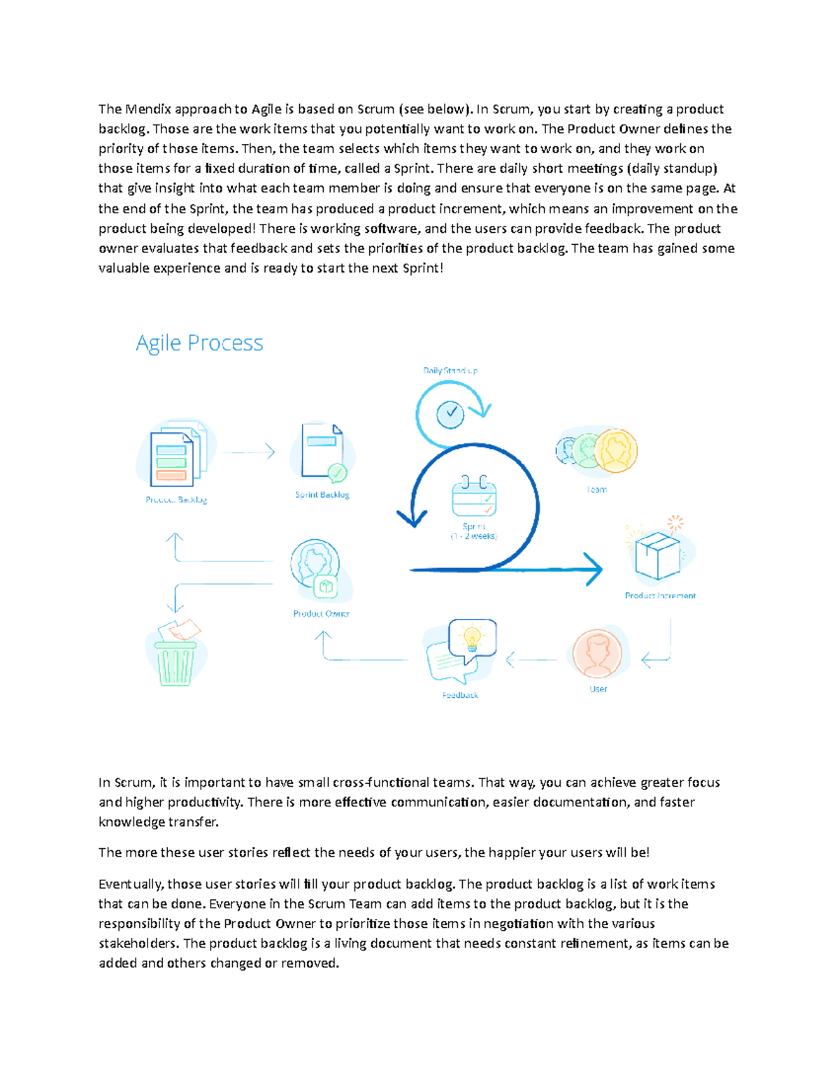 Agile Scrum Samenvatting - The Mendix approach to Agile is based on ...