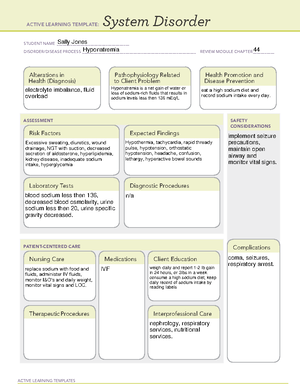 Atherosclerosis - ATI Template - ACTIVE LEARNING TEMPLATES THERAPEUTIC ...