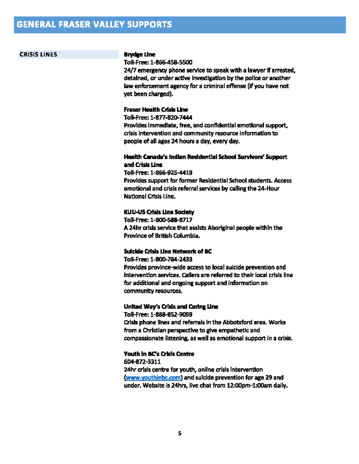 6 - his Resource Manual outlines key services and supports that are ...