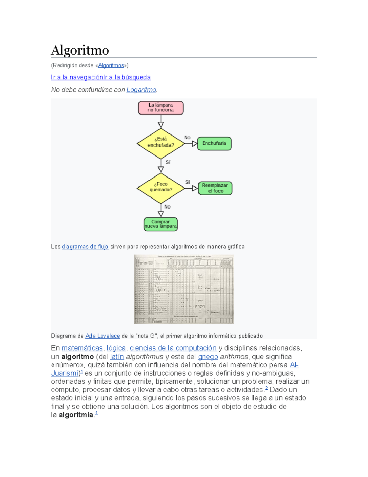 Ejercicio 5 Algoritmos - Algoritmo (Redirigido desde «Algoritmos») Ir a la navegaciónIr a la ...
