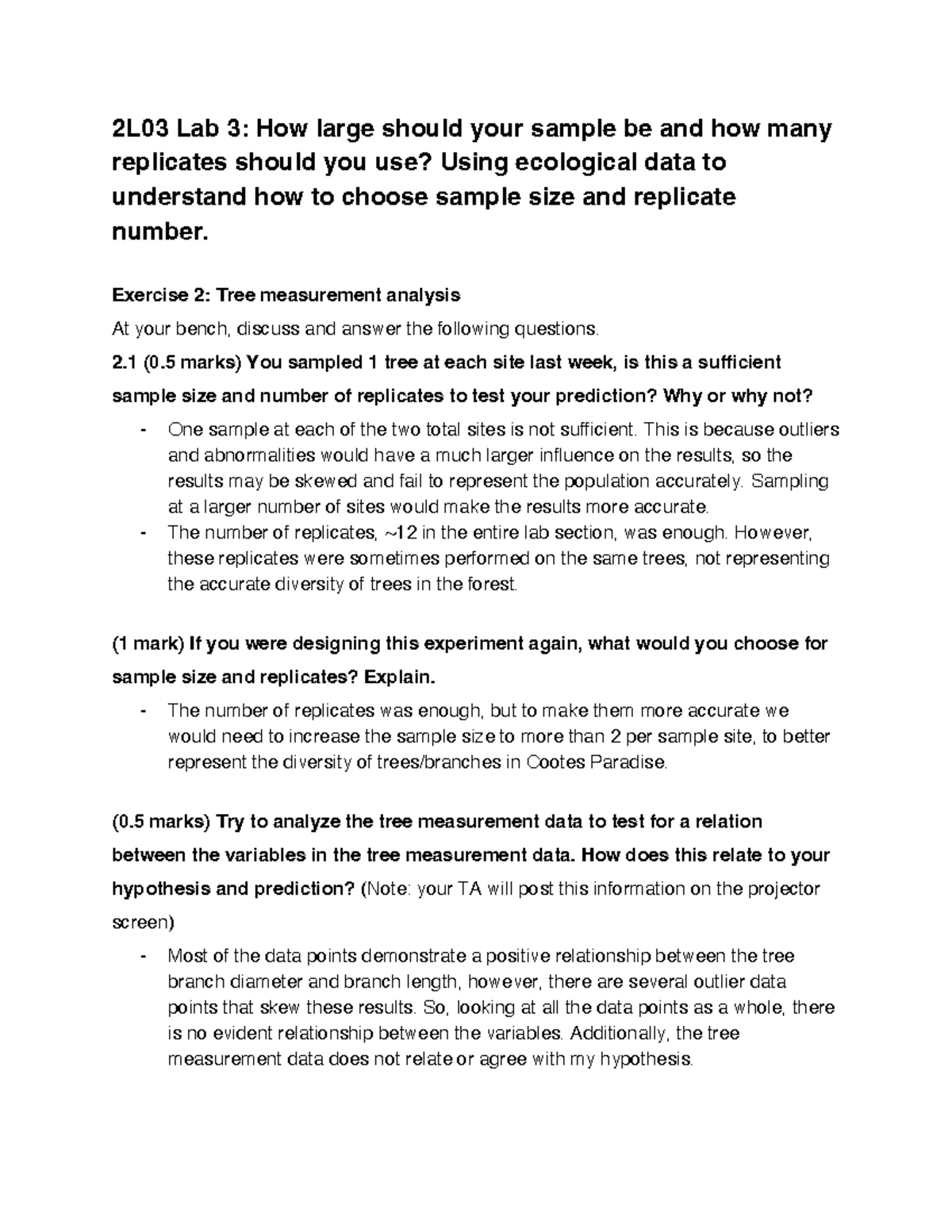 Laboratory 3 Assignment - 2L03 Lab 3: How large should your sample be ...