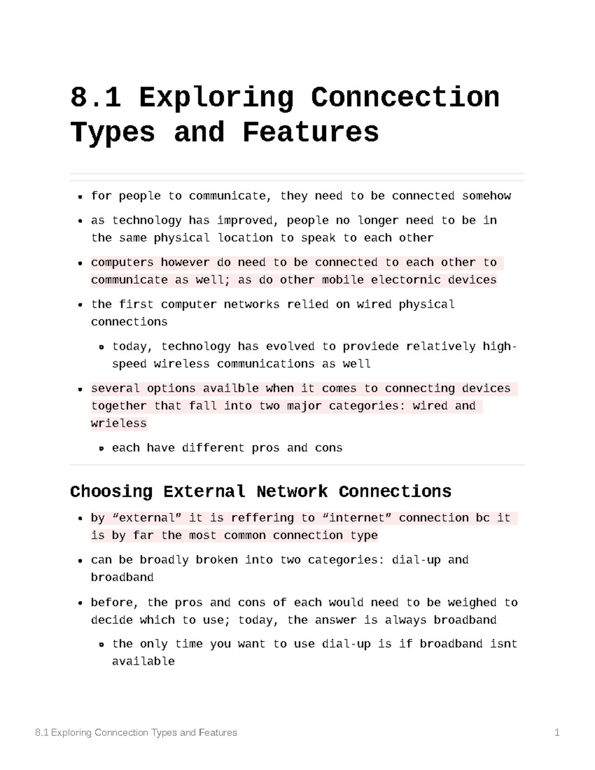 8.1 Exploring Connection Types and Features - Deprecated API usage: The ...