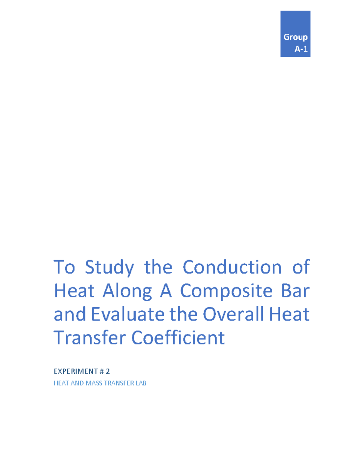 Experiment Number 2 HMT - Warning: TT: undefined function: 32 Group A ...