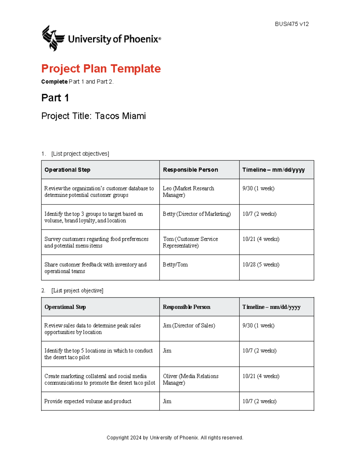 Final wk4 project plan template - BUS/475 v Project Plan Template ...