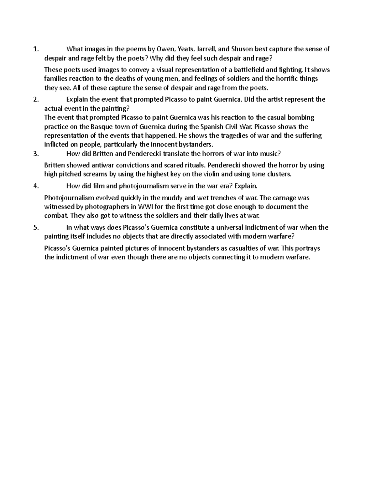 Encounters in Humanities Assignment 6 - What images in the poems by ...