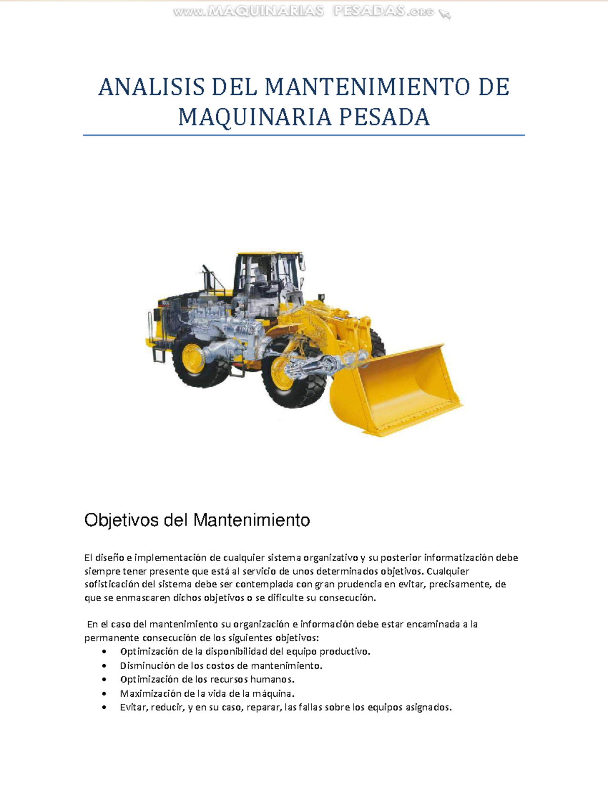 Manual analisis mantenimiento maquinarias estructura gestion sistemas ...