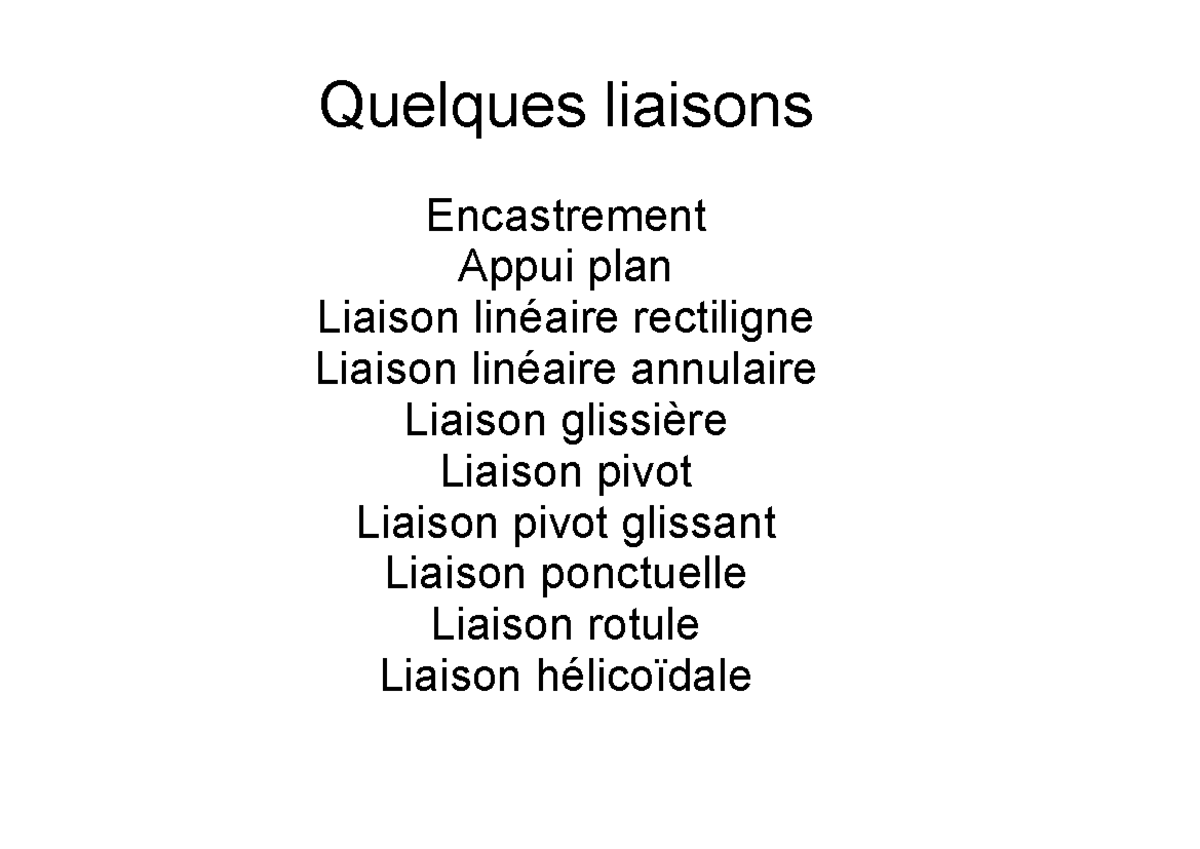 Chapitre 2 - .................. - Quelques liaisons Encastrement Appui ...