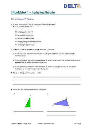 Wiskunde December samenvatting - Hoofdstuk 1: Reële getallen Wiskunde ...
