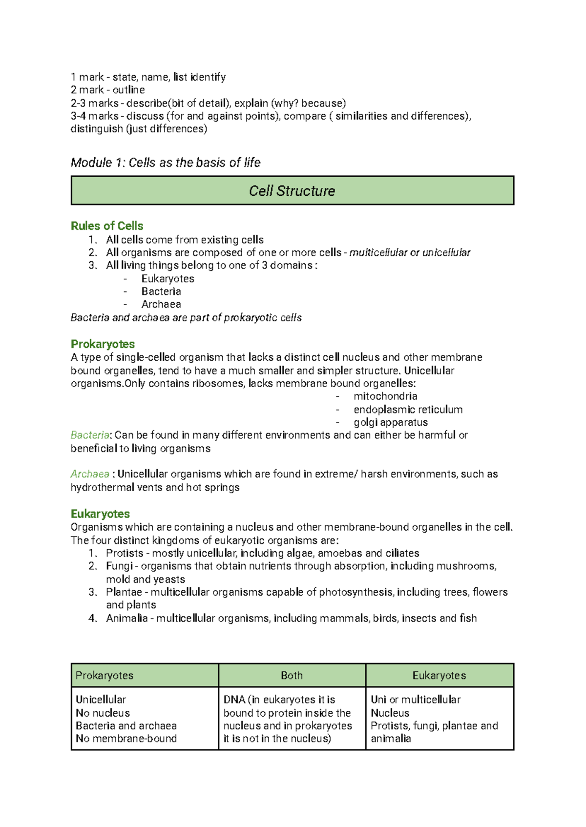 Insane frankenstein type shi biology notes - 1 mark - state, name, list ...