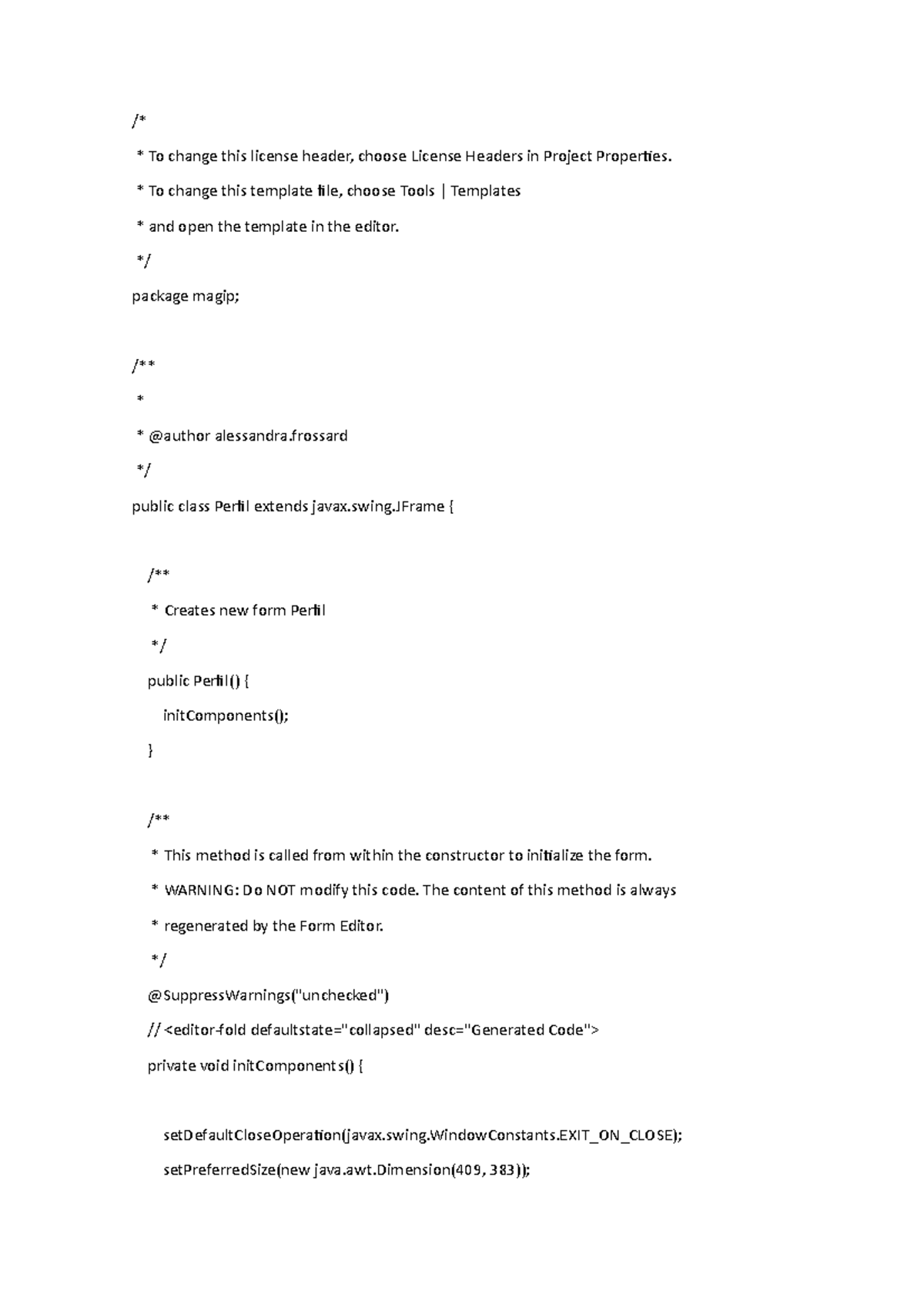Perfil Java - /* To change this license header, choose License Headers ...
