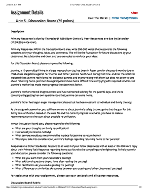 CTU Portal Child Abuse CJHS315 UNIT 3 IP - 2/18/23, 9:30 PM CTU Portal: Child Abuse CJHS - Studocu