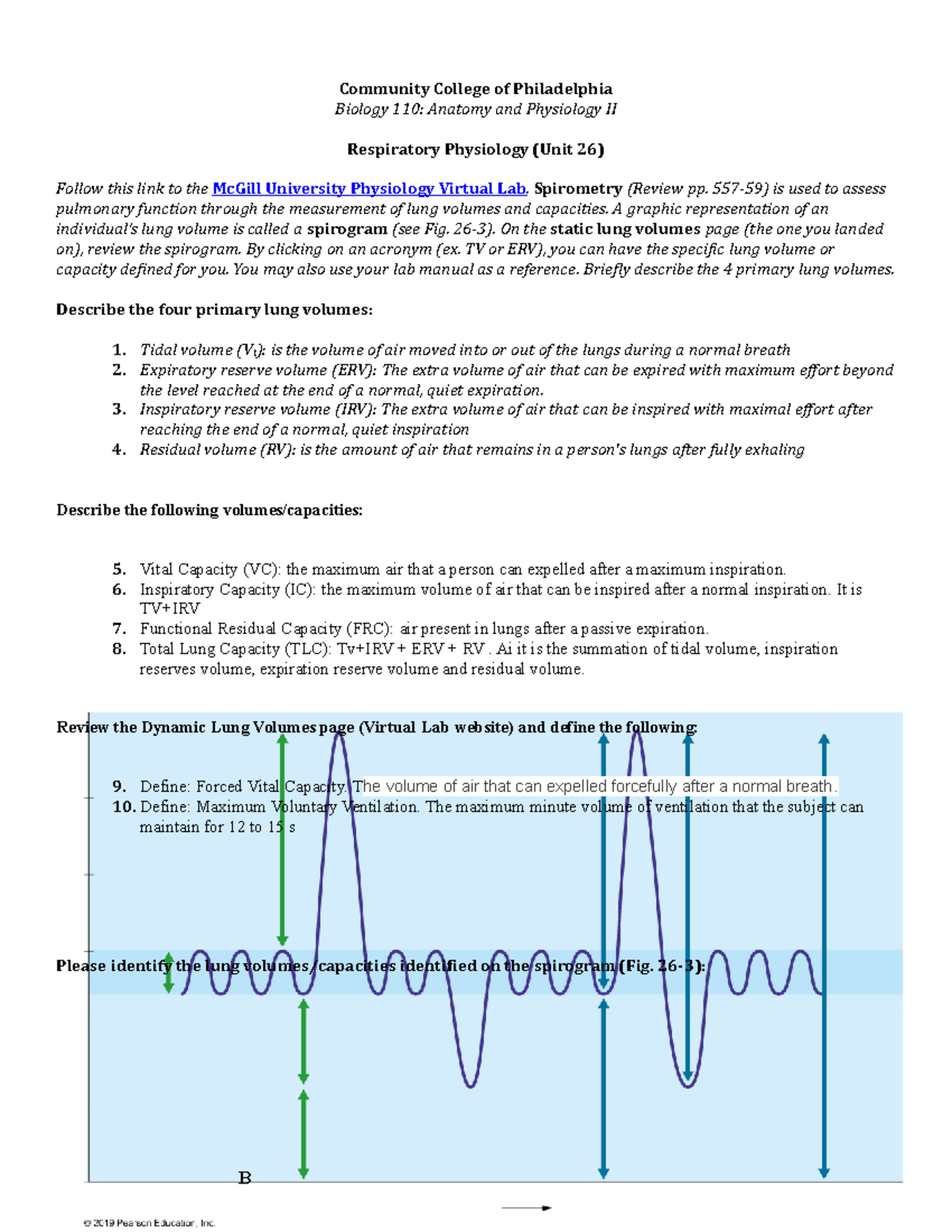 Bio 110 Online Respiratory Physiology Lab - Community College of ...