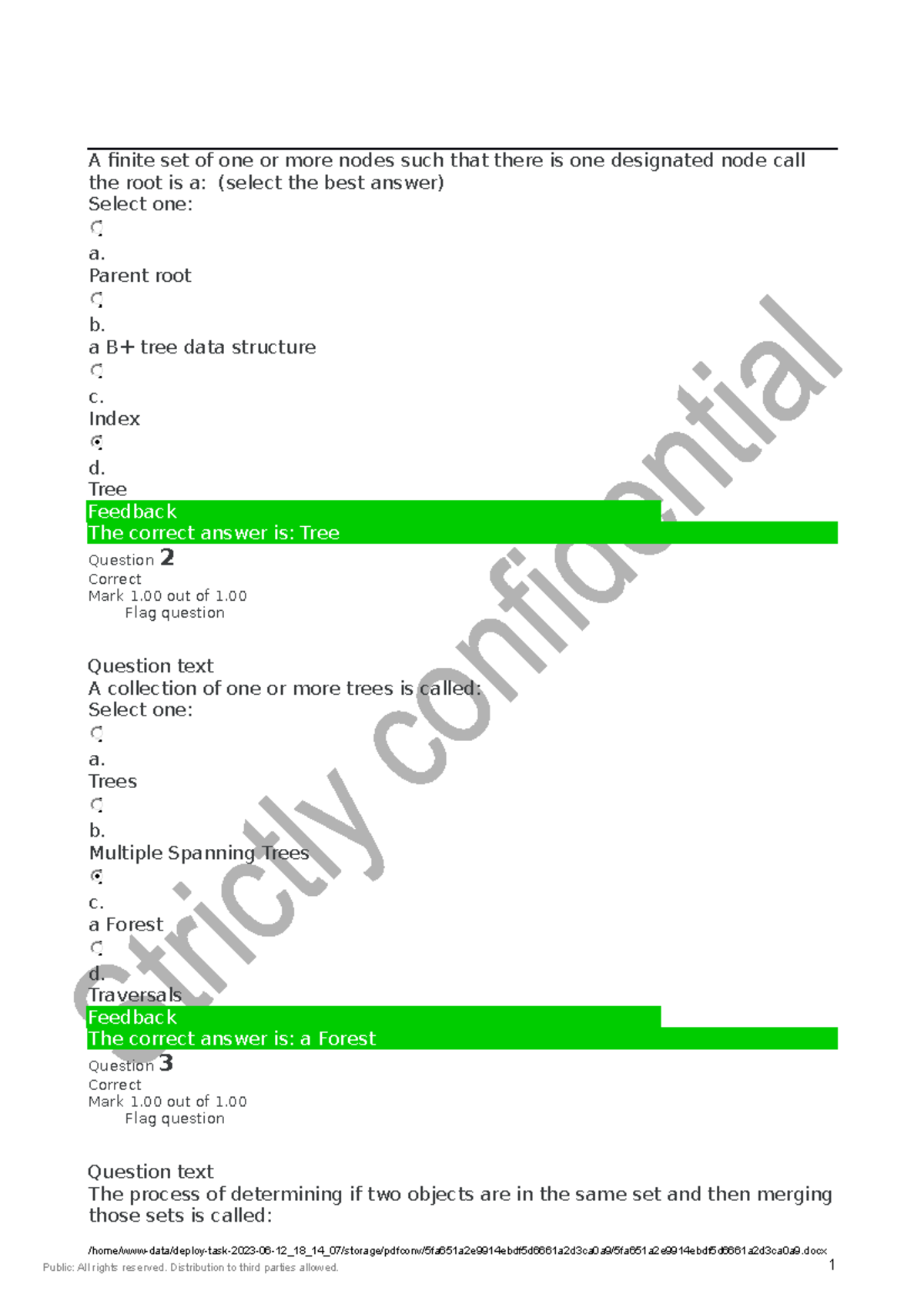 Self Quiz Unit 5 - Self Quiz Unit 5 - CS 3303 - UoPeople - Studocu