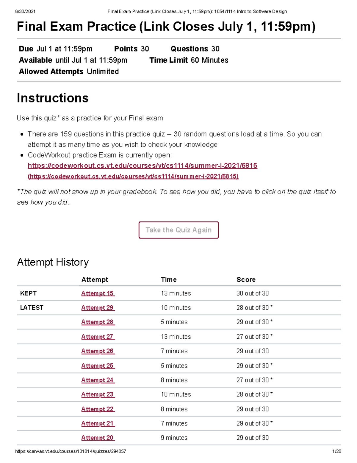 Final Exam Practice 29 - MATH 1226 - Final Exam Practice (Link Closes ...