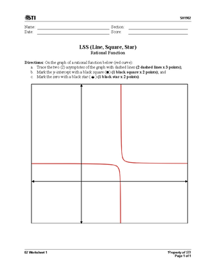 SH1902 - General Mathematics 01 Worksheet 1 - SH 01 Worksheet 1 ...